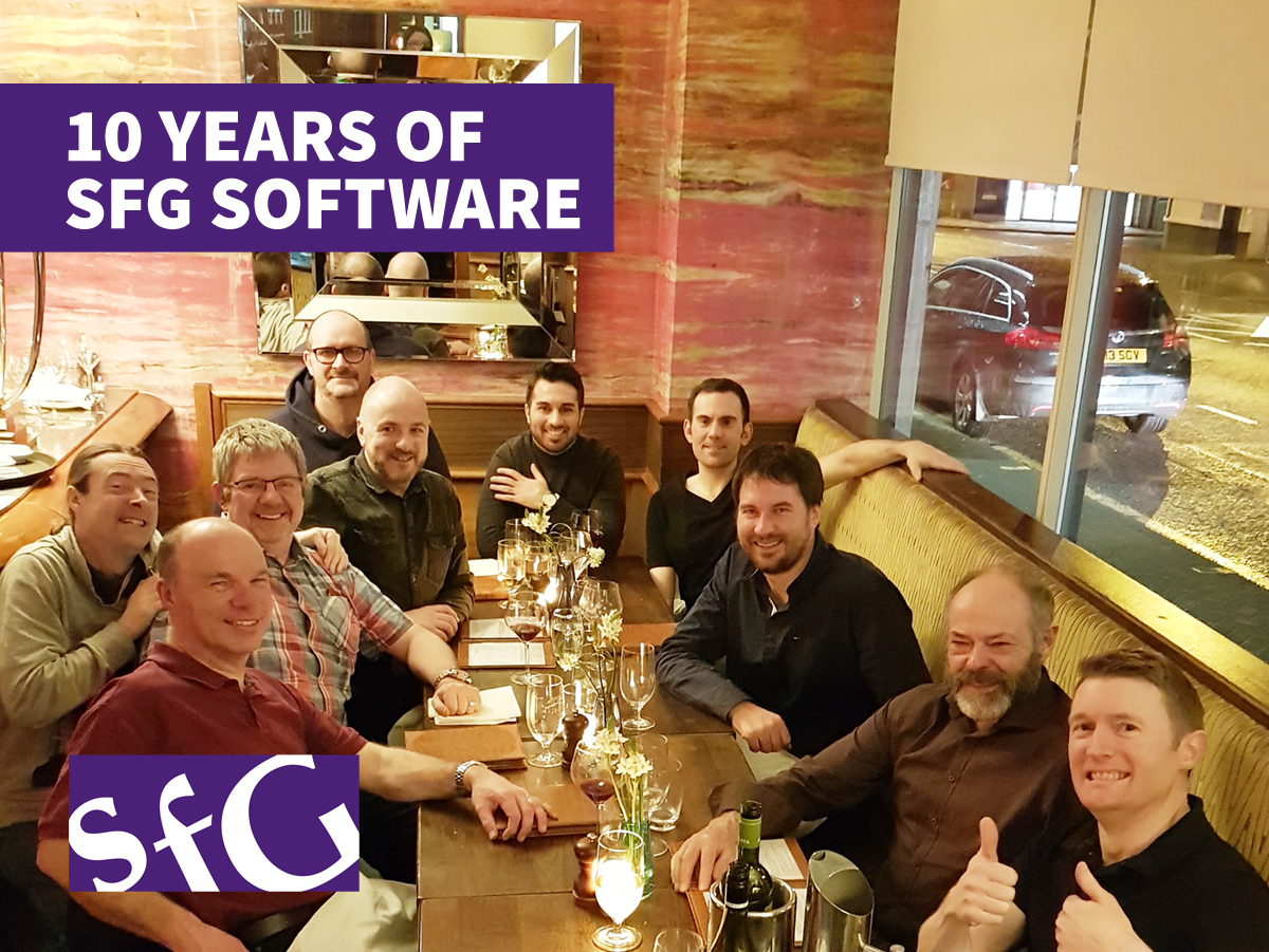 Celebrating 10 Years of sfG Software! - sfG Software